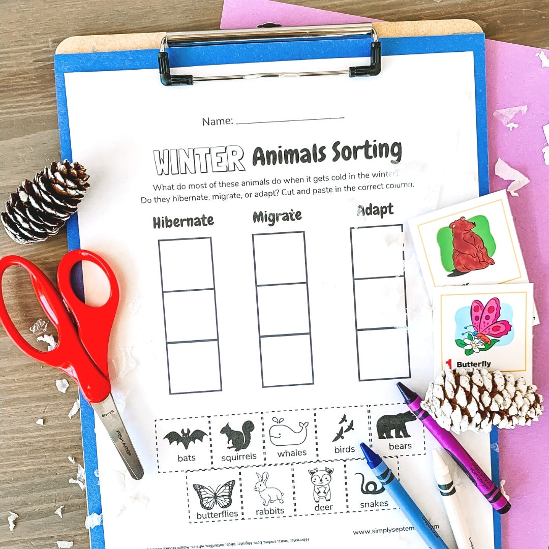 Winter Animals Week Theme – Simply September