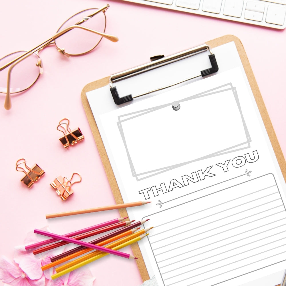 Kid Friendly Thank You Note Template – Simply September